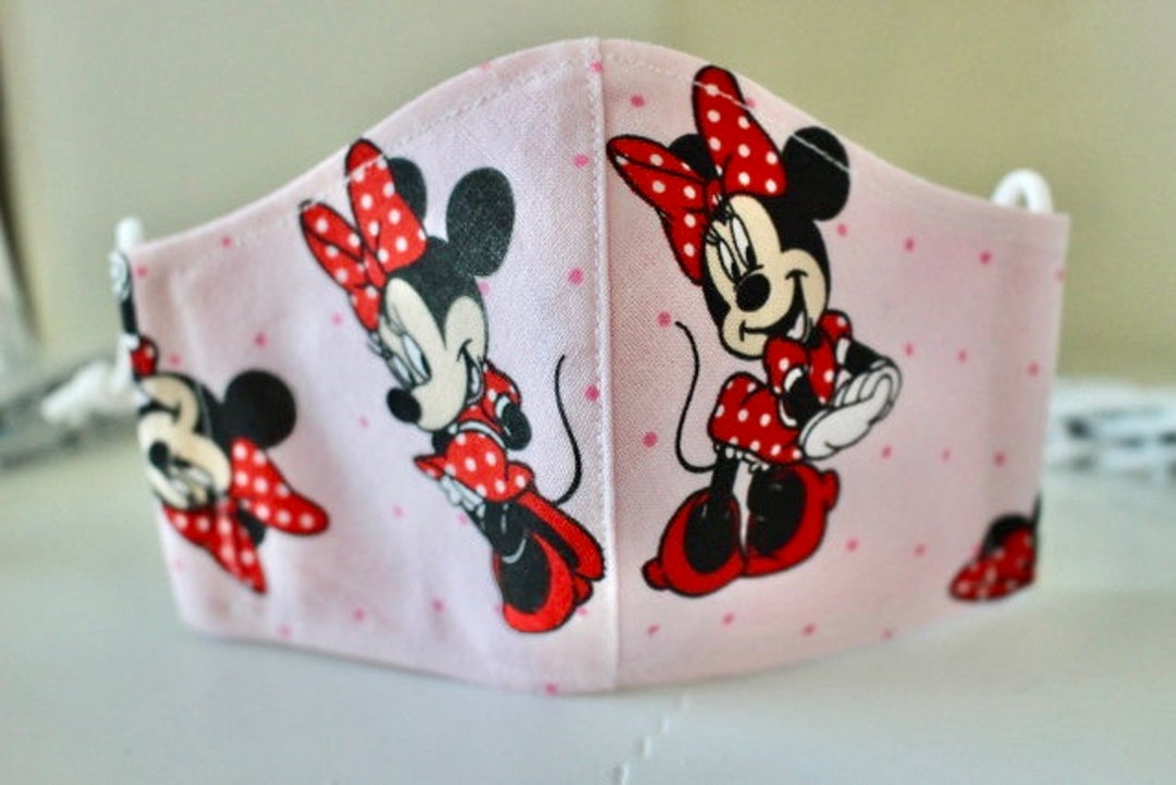 Minnie Mouse Toddler Child Youth and Adult Size Face Mask - Etsy