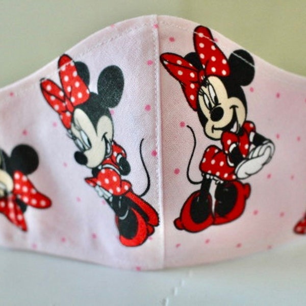 Minnie Mouse Face Mask - Etsy