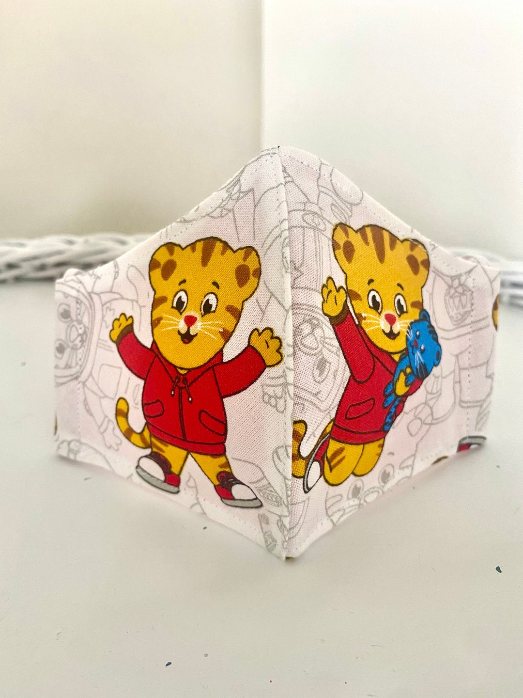 Daniel Tiger Toddler and Child Size Face Mask, Double-layer, Elastic ...