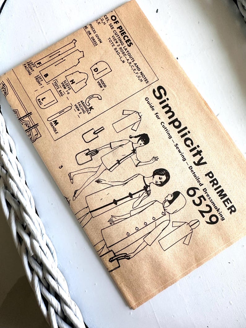 1960s Beach Dress Sewing Pattern, Simplicity 6529, Size 16 - Etsy