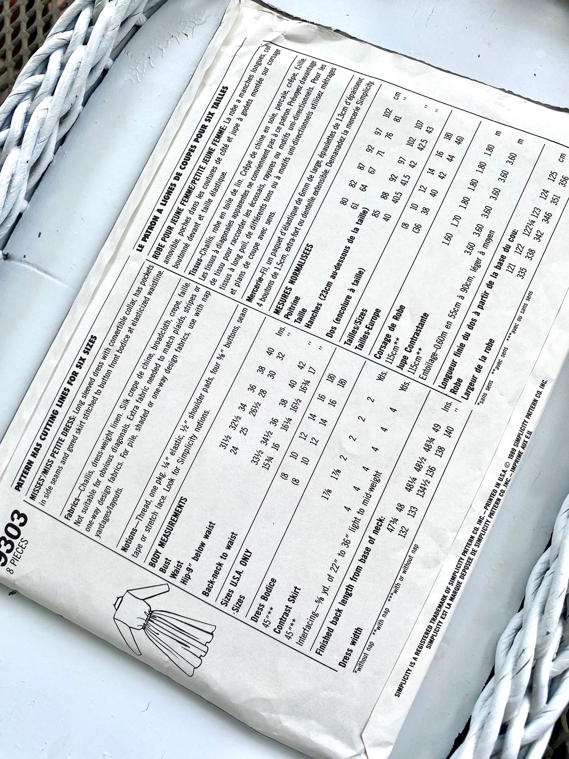 Simplicity Pattern 9303 All Sizes Misses/miss Petite Dress - Etsy