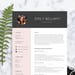 CV Template Emily | Resume Format | Cover Letter | in English and ...