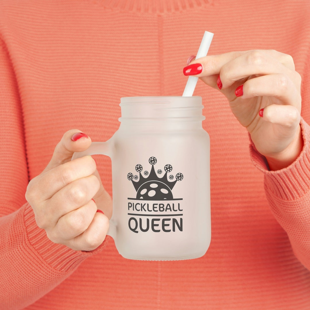 Pickleball Queen Mason Jar - Etsy