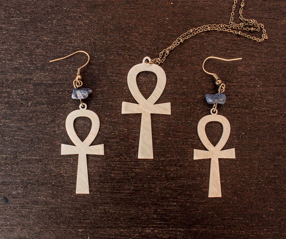 EGYPTIAN ANKH Ankh earrings Ankh pendant ancient egyptian | Etsy