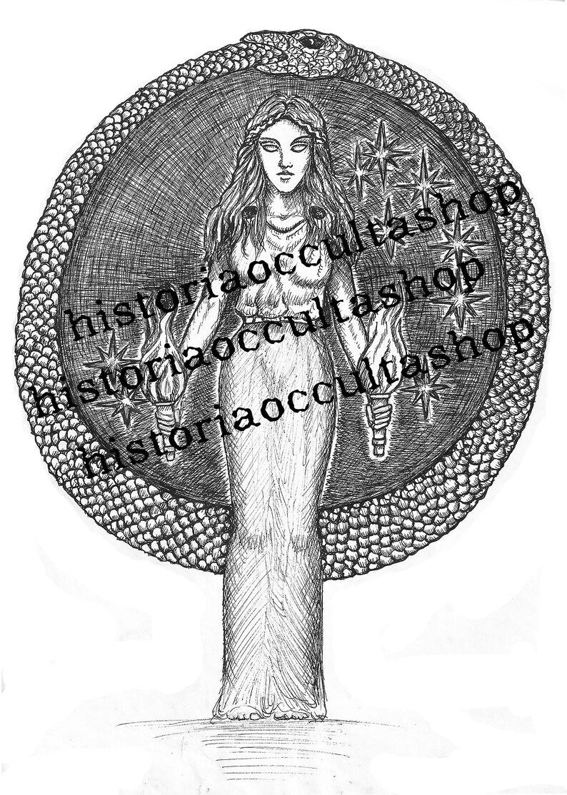 Hecate Digital Art Printable Set - Occult Art Downloads, Instant Access ...