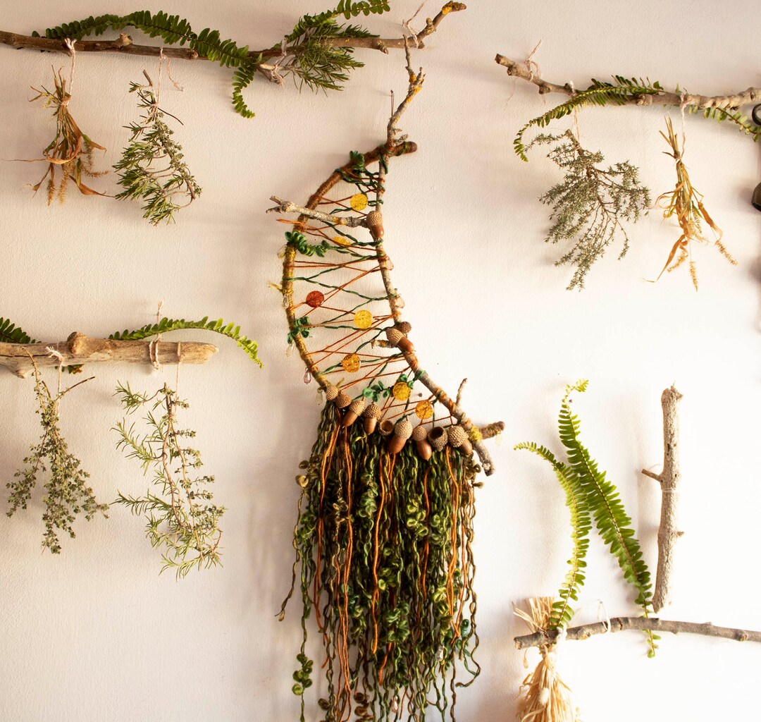 Crescent Moon Wall Hanging, Moon Phases Wall Art, Pagan Handmade ...