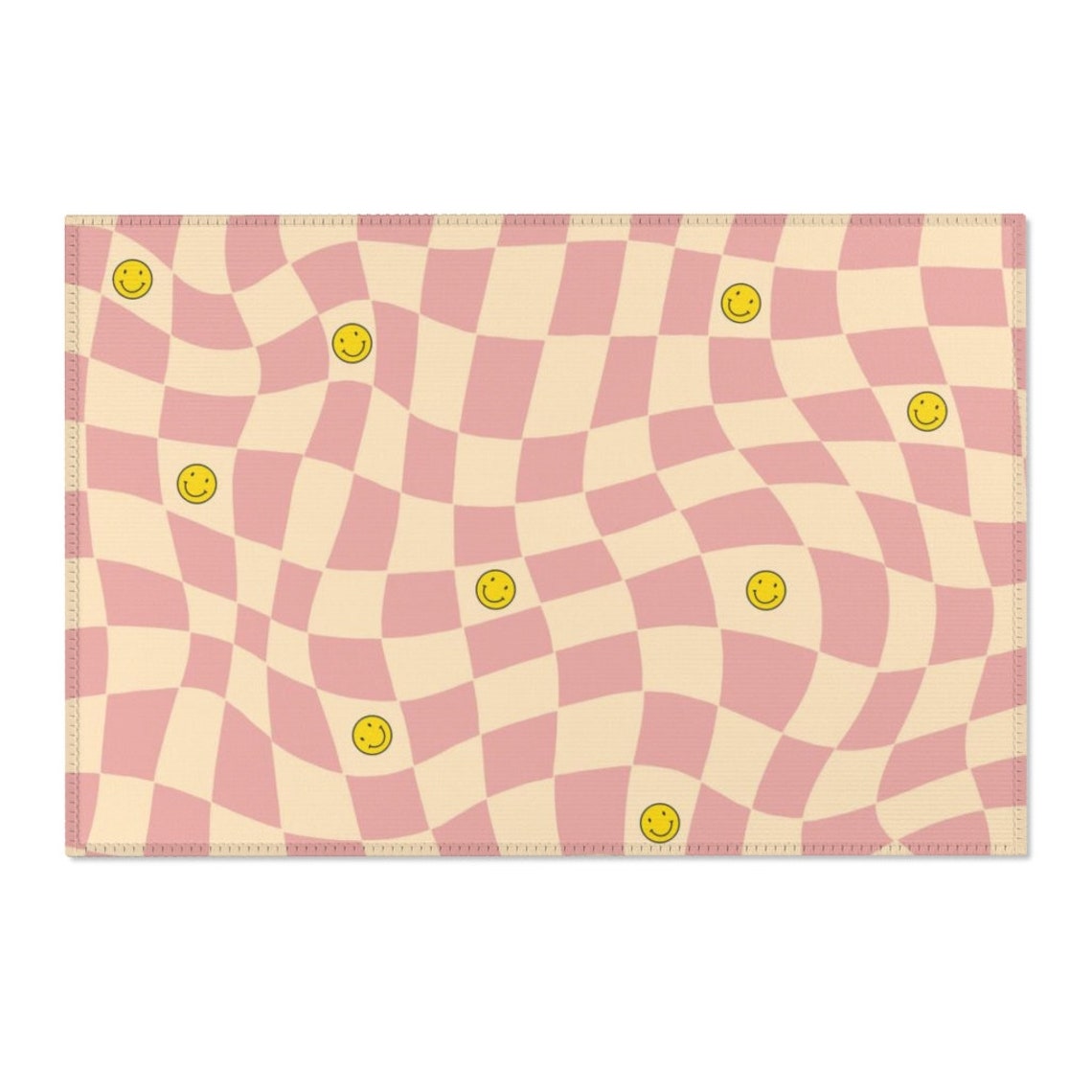 Pink Pastel Rugs for Bedroom Aesthetic Retro Rugs for Living - Etsy