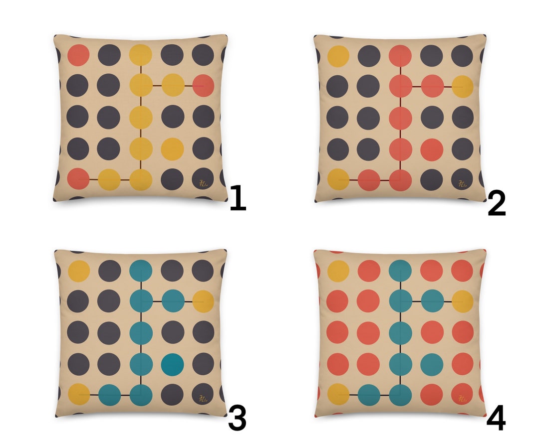 Mid Century Modern Throw Pillow Retro Mcm Pillow Covers 18x18 20x20 ...