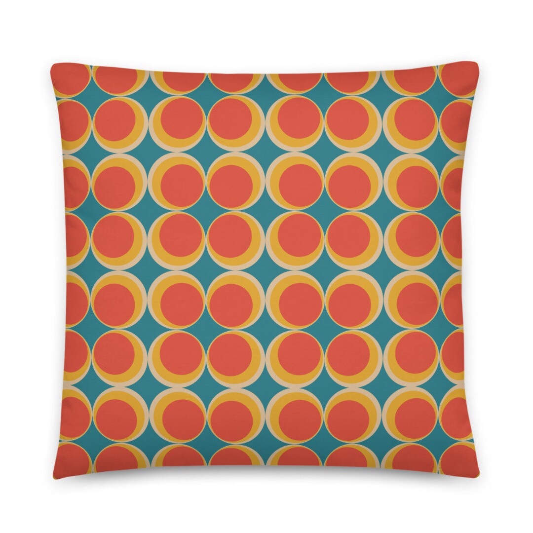 Mid Century Modern Throw Pillow Retro Mcm Pillow Covers 18x18 20x20 ...