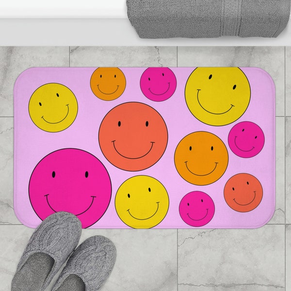 Smiley Face Slip Mat - Etsy