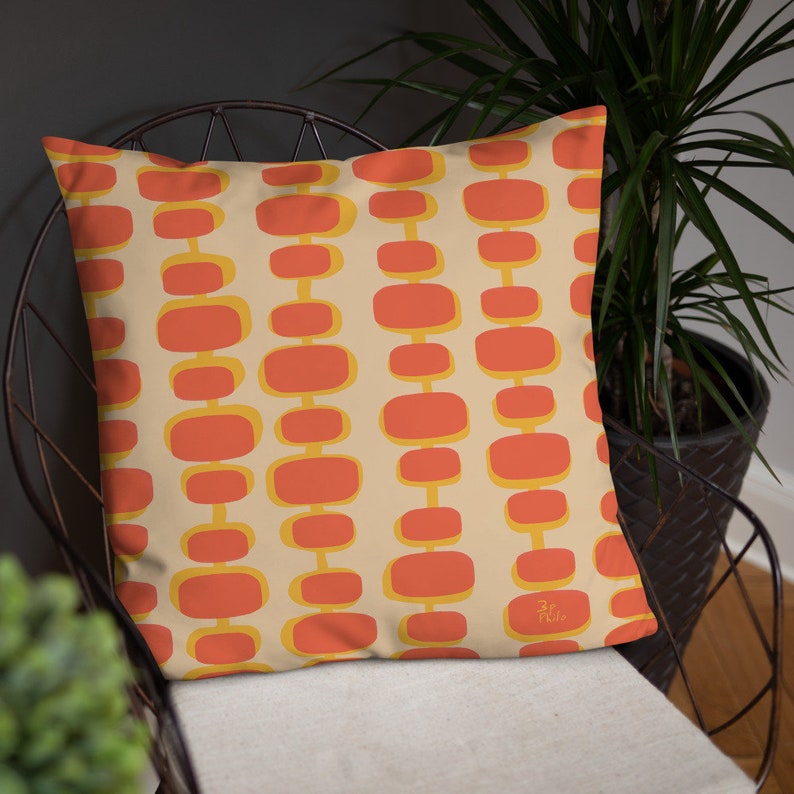 Mid Century Modern Throw Pillow Retro Mcm Pillow Covers 18x18 - Etsy