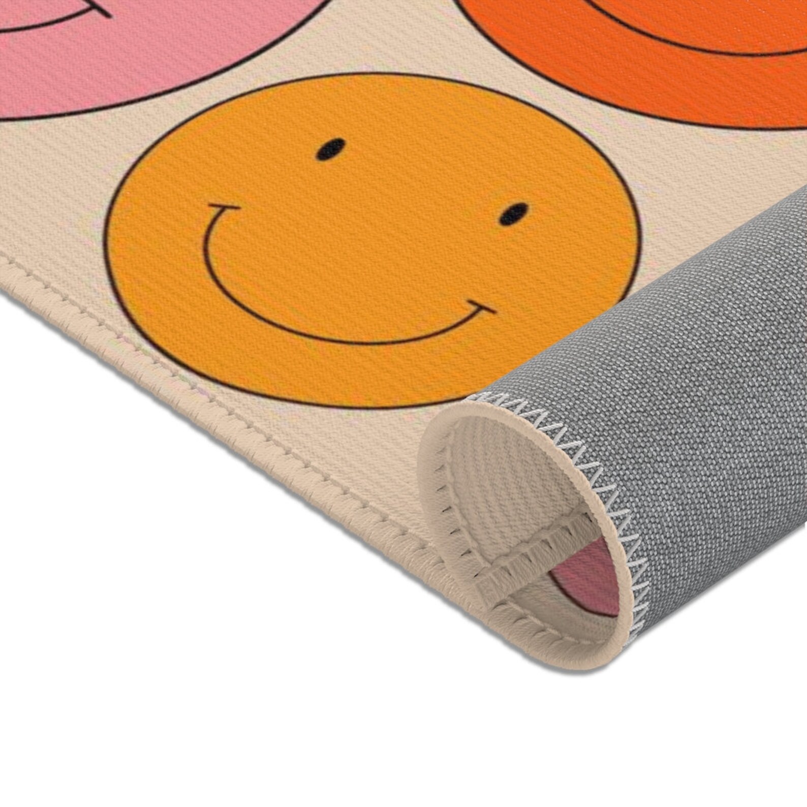Smiley Face Rugs for Bedroom Aesthetic Retro Rugs for Living - Etsy