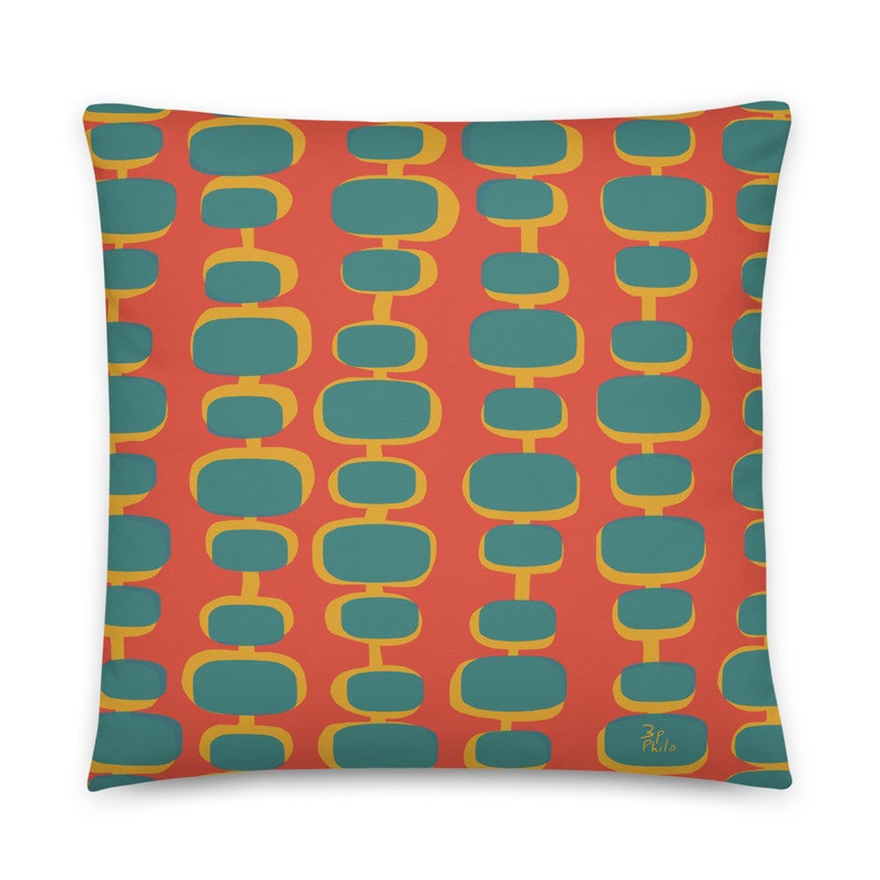 Mid Century Modern Throw Pillow Retro Mcm Pillow Covers 18x18 | Etsy