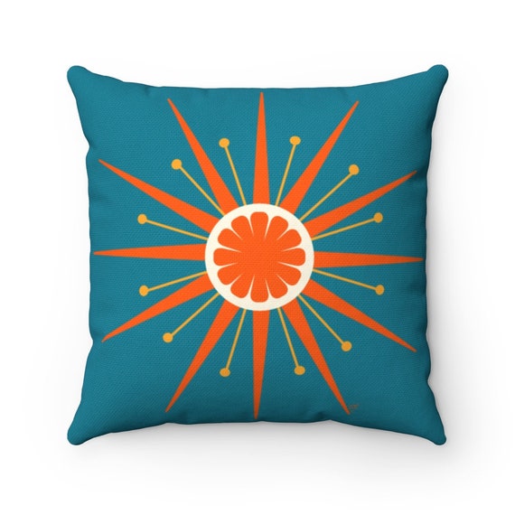 Mid Century Modern Throw Pillow Retro Mcm Pillow Covers 18x18 - Etsy