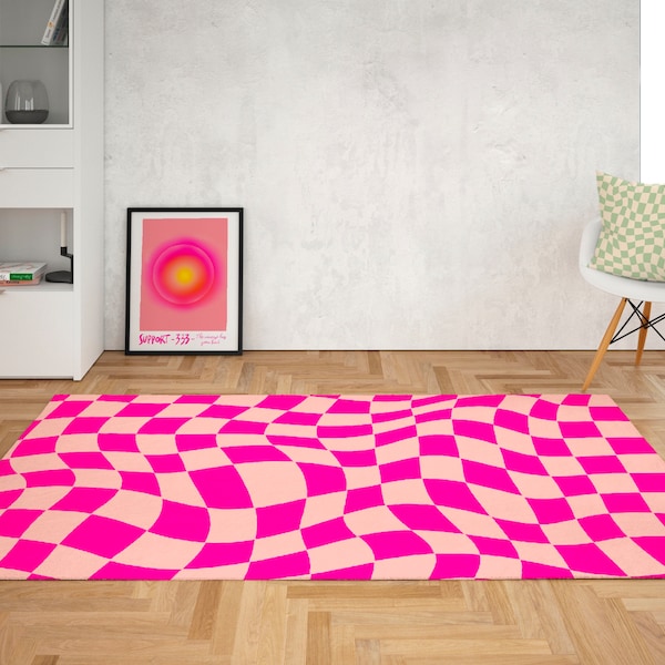 Hot Pink Rug - Etsy