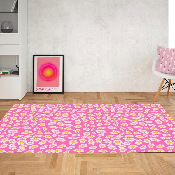 Hot Pink Rug - Etsy