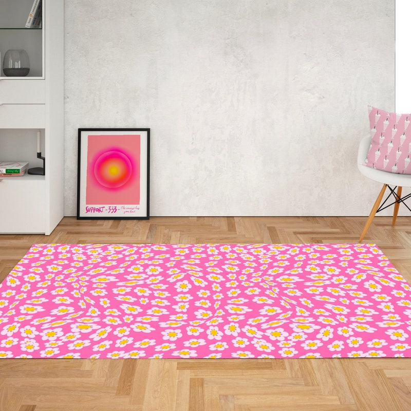 Pink Rug - Etsy