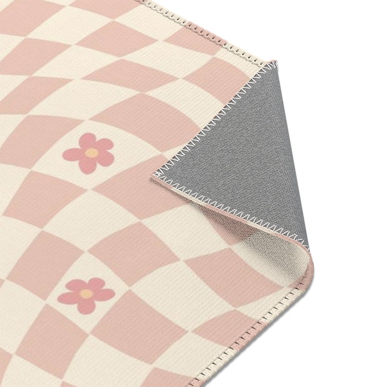 Pink Pastel Rugs for Bedroom Aesthetic Retro Rugs for Living - Etsy