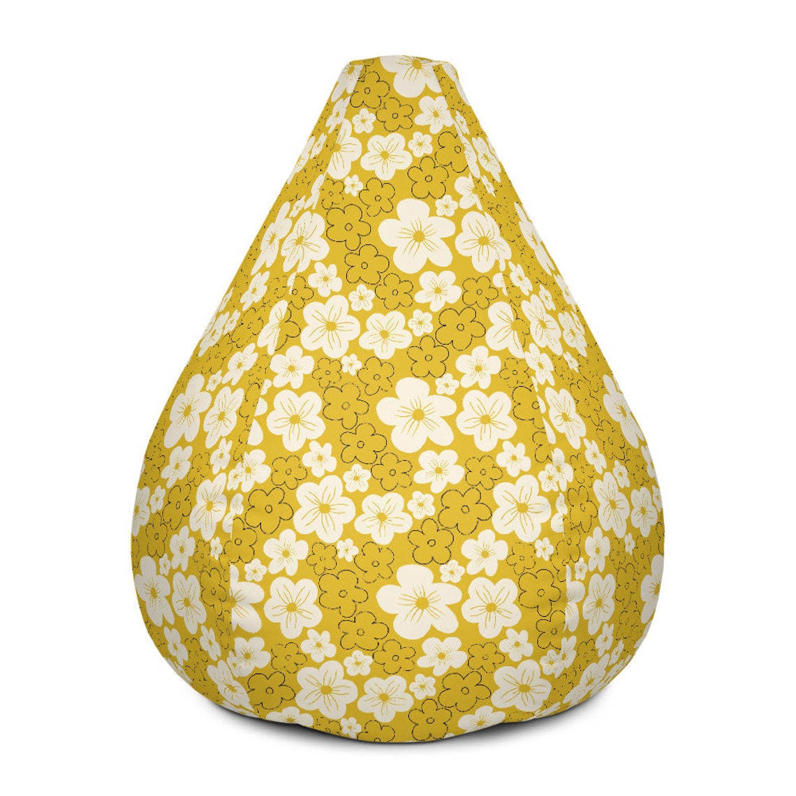 Groovy Flowers Bean Bag Chair Adult Waterproof Bean Bag Cover | Etsy