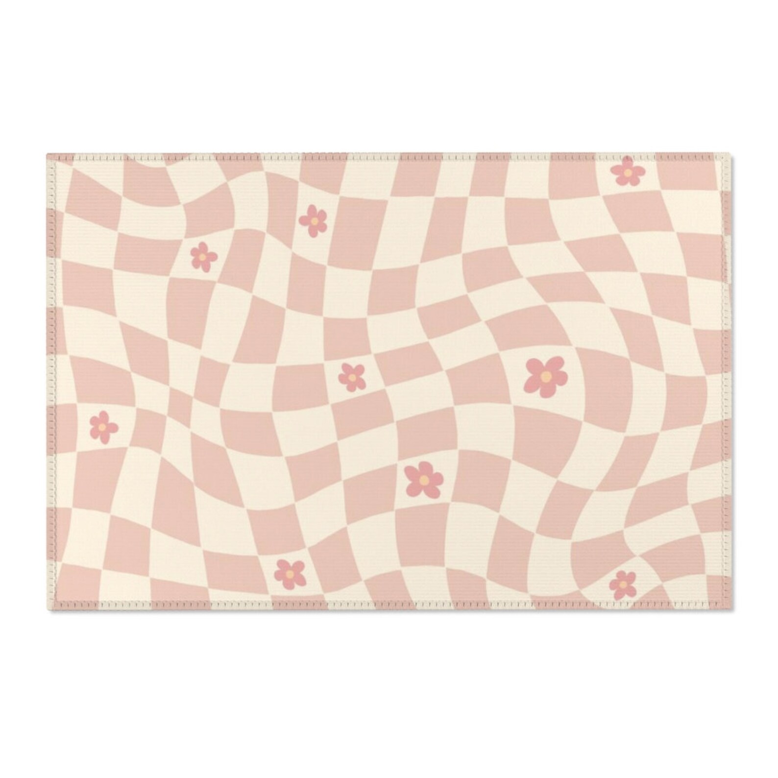 Pink Pastel Rugs for Bedroom Aesthetic Retro Rugs for Living - Etsy