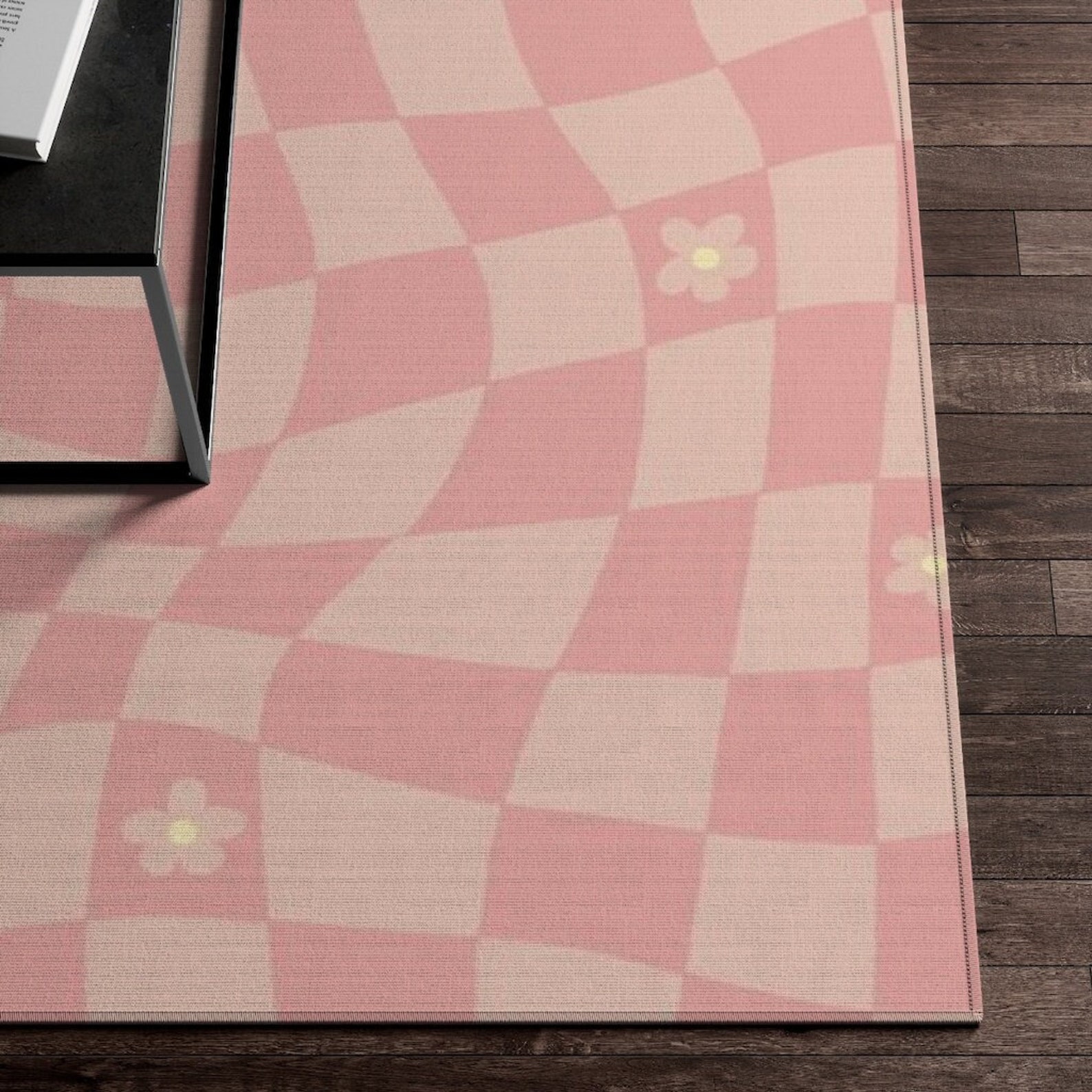 Pink Pastel Rugs for Bedroom Aesthetic Retro Rugs for Living - Etsy