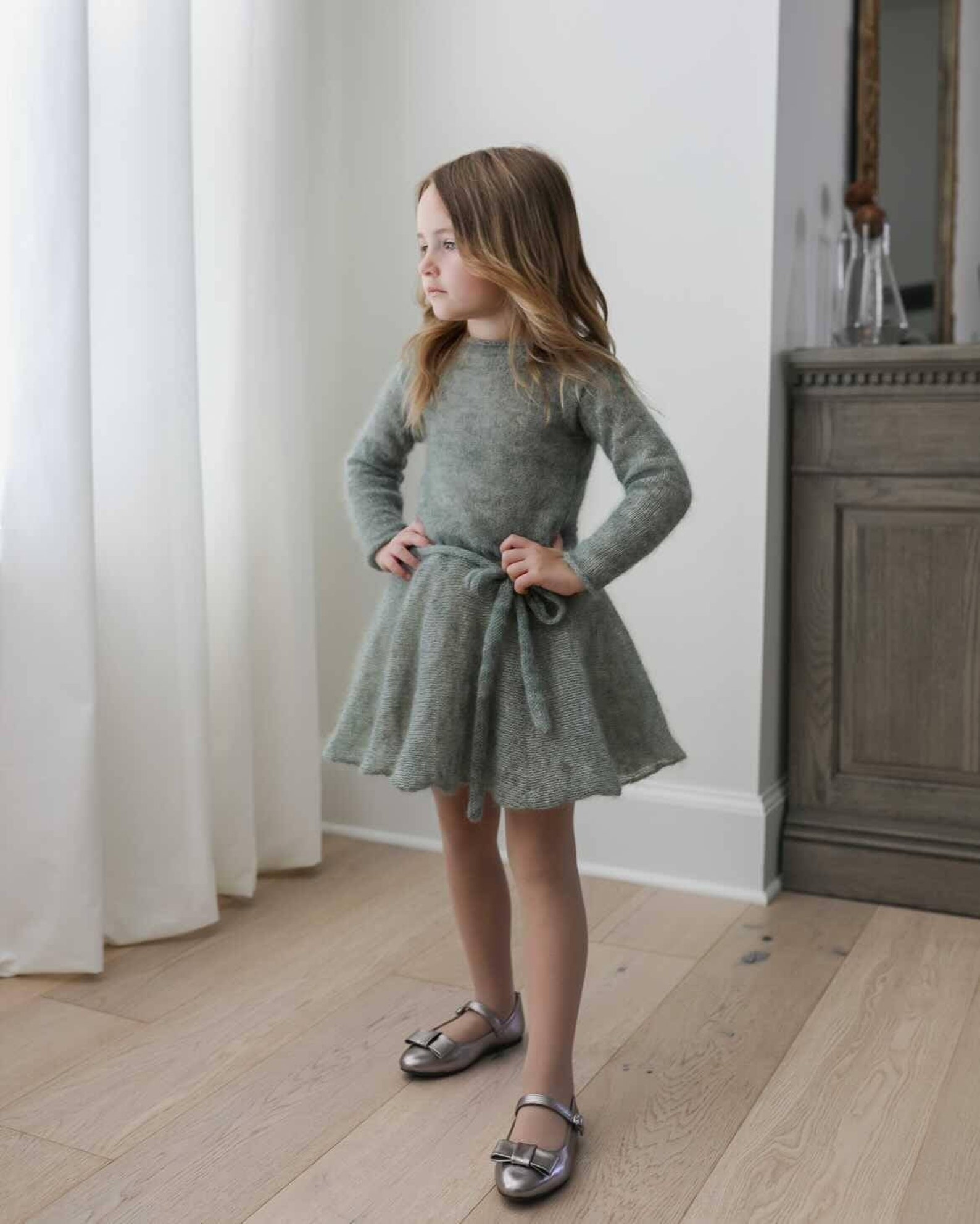 Knitted Little Girl Dress - Etsy