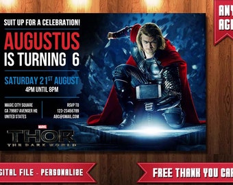 Thor Invitation | Etsy
