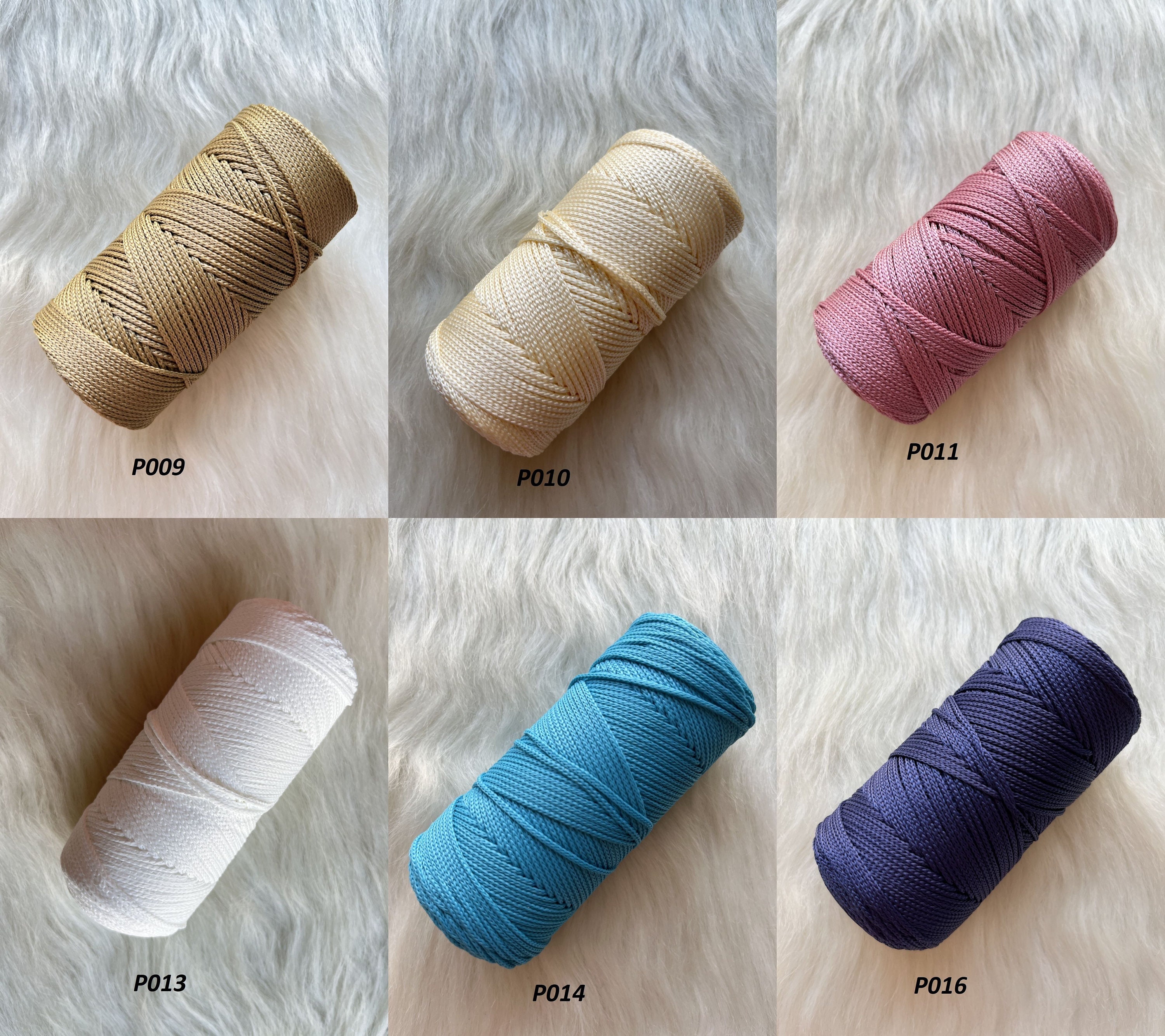 3 Mm Polyester Macrame Cord, Macrame Rope, 100 Gr Macrame Yarn, Macrame ...