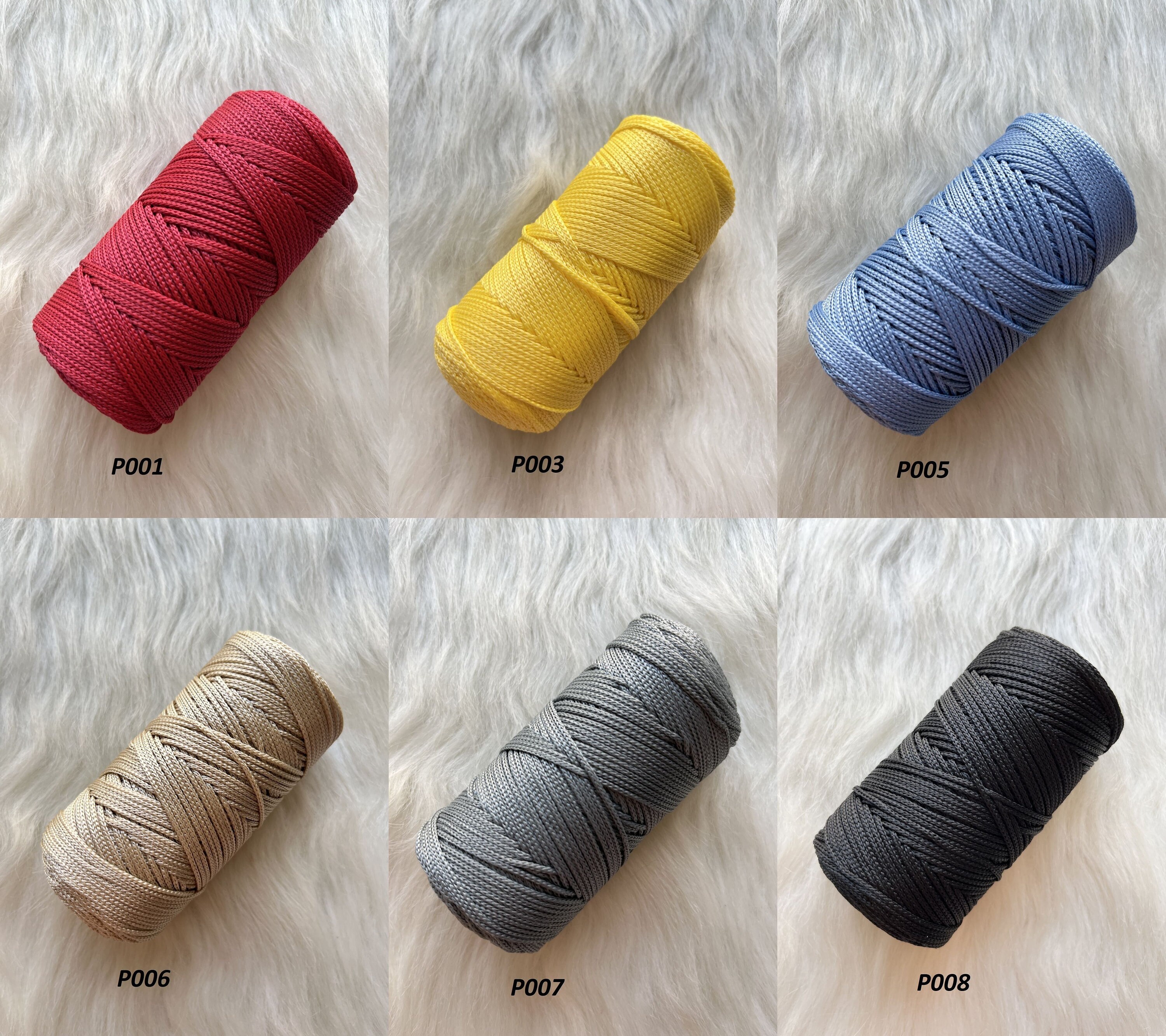3 Mm Polyester Macrame Cord, Macrame Rope, 100 Gr Macrame Yarn, Macrame ...