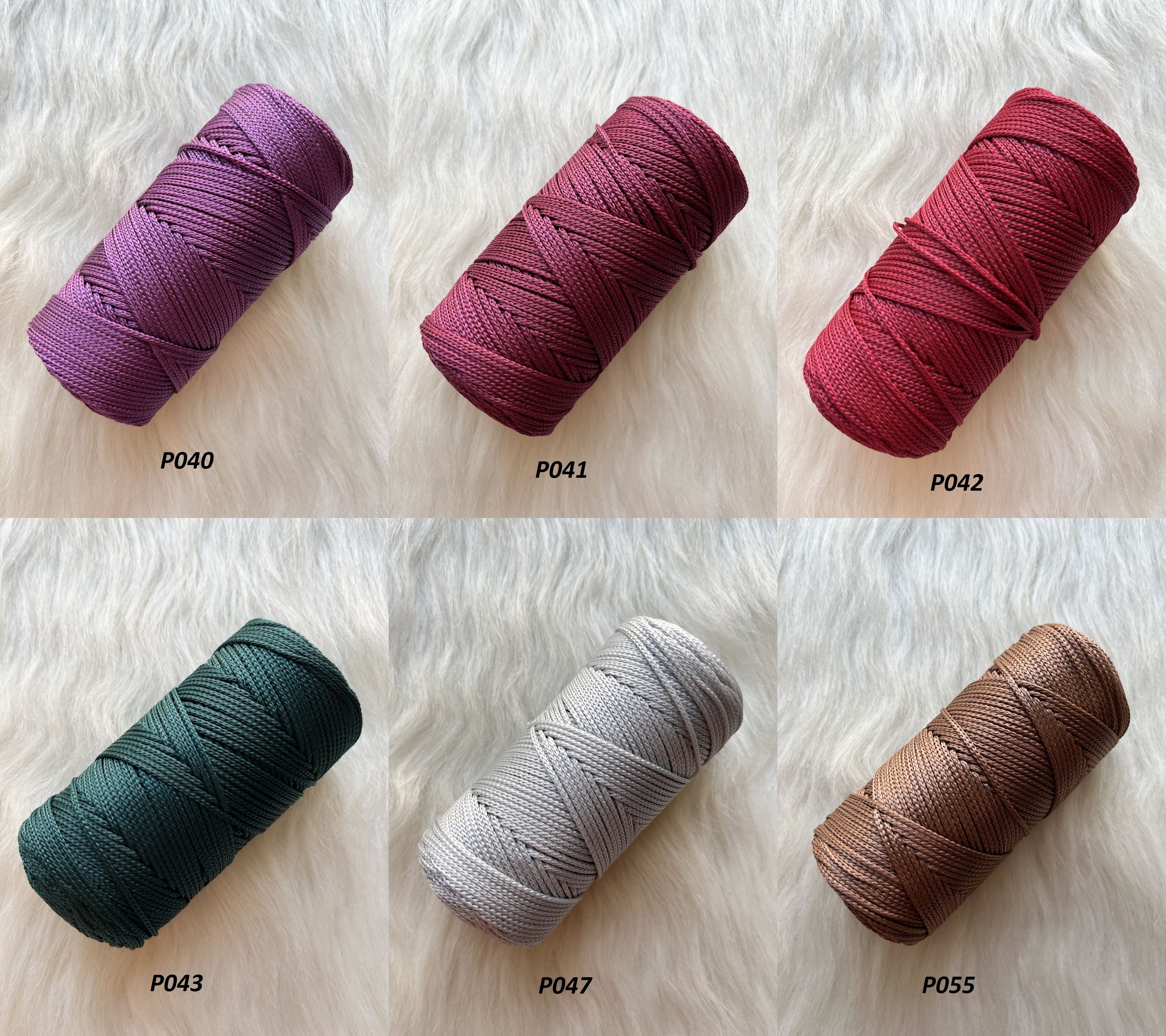 3 Mm Polyester Macrame Cord, Macrame Rope, 100 Gr Macrame Yarn, Macrame ...