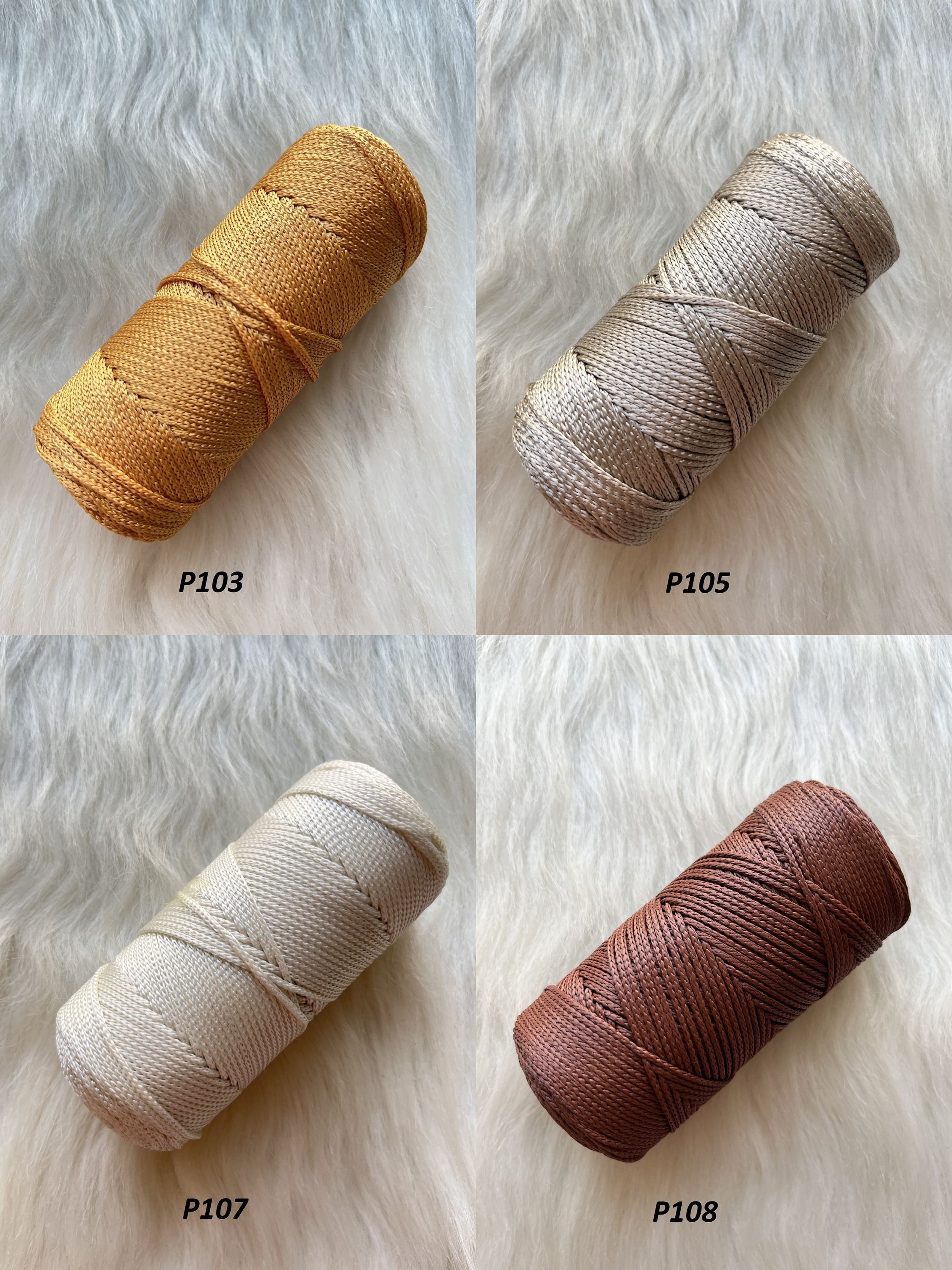 3 Mm Polyester Macrame Cord, Macrame Rope, 100 Gr Macrame Yarn, Macrame ...