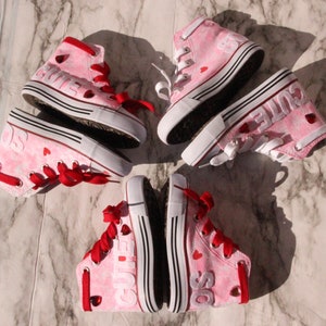 I Love Me | High Top Canvas Sneakers - Etsy