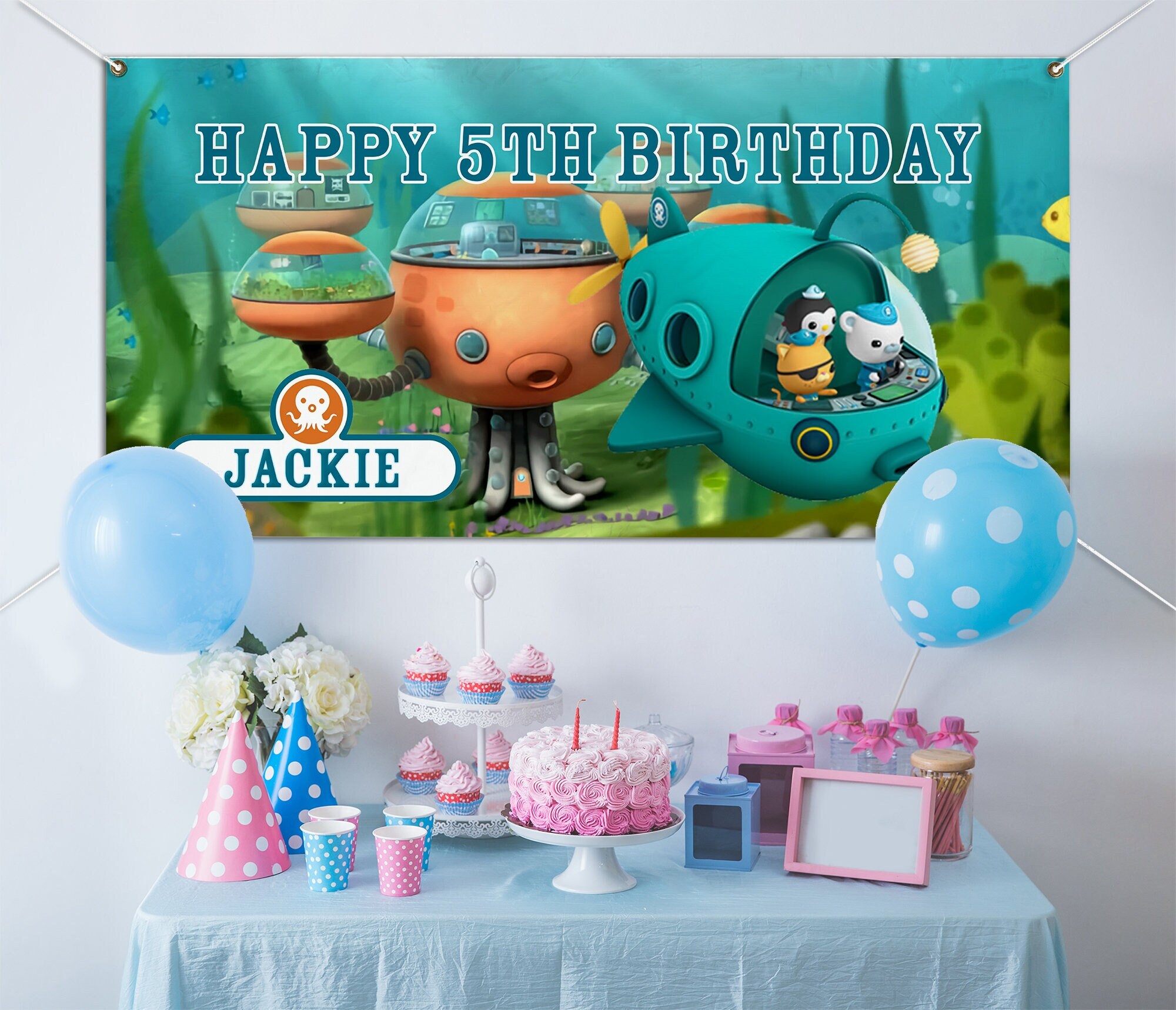 Octonauts Backdrop, Octonauts Birthday Backdrop, Octonauts Decoration ...