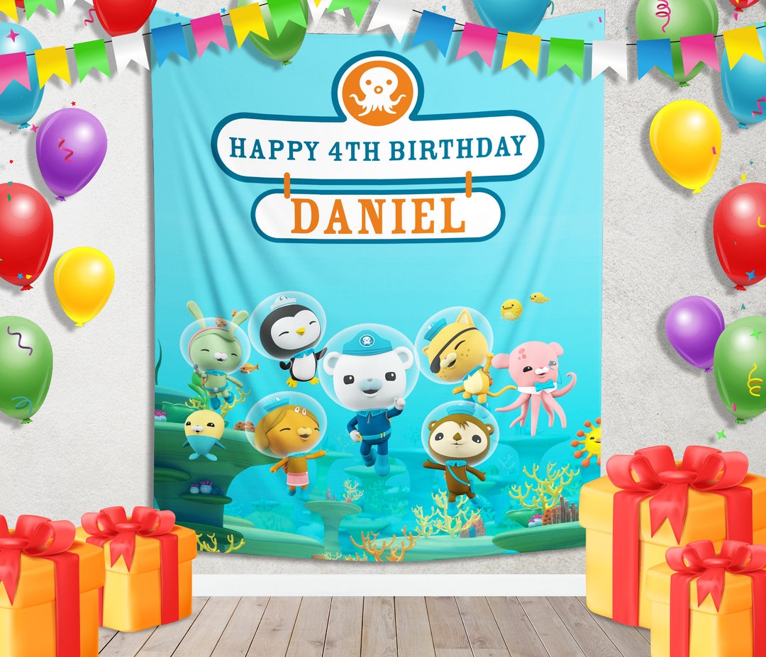 Personalized Octonauts Backdrop, Octonauts Birthday Backdrop, Octonauts ...