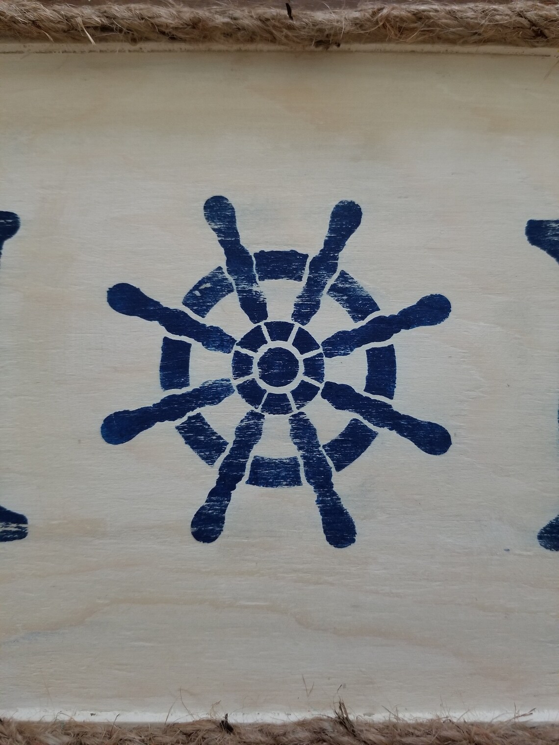 Nautical home Wood Sign Wall Decor Ship's Wheel - Etsy