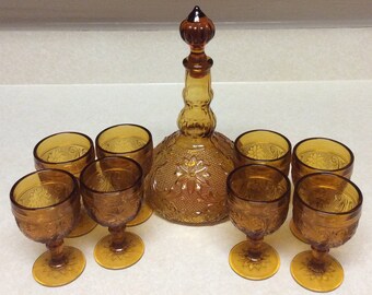 Vintage decanter set | Etsy