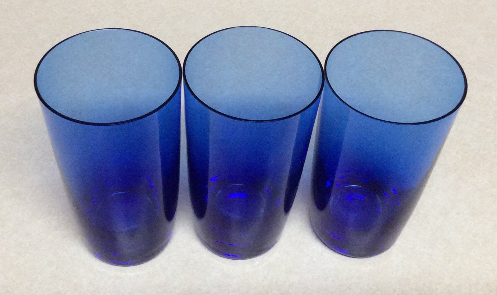 Vintage Cobalt Blue Juice/water Glasses Set of 3 - Etsy