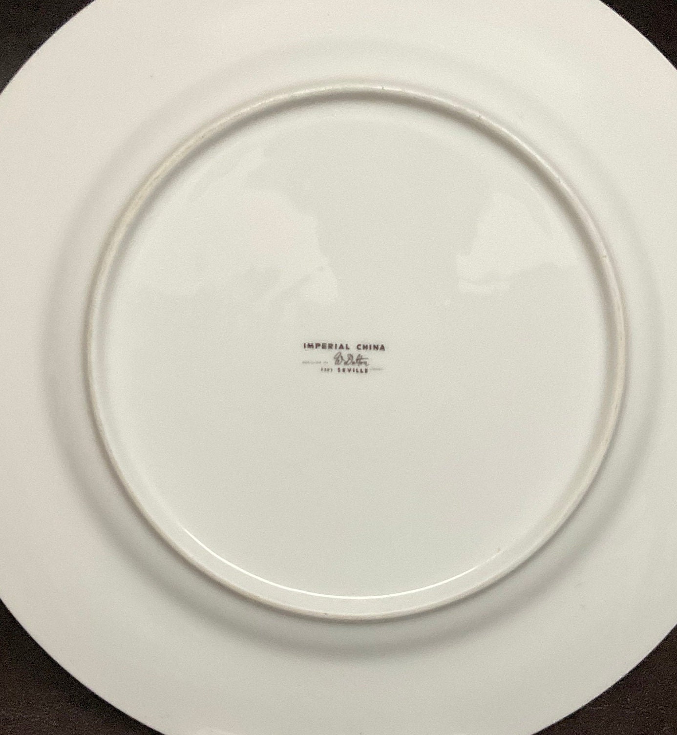 Vintage Imperial China Dinnerware Set, Seville Blue Rose Gold, Service ...