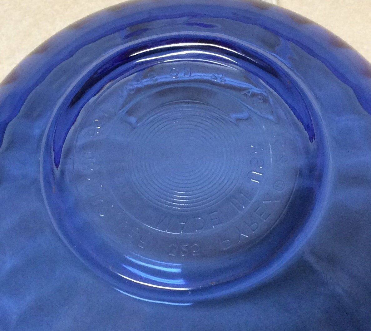 Pyrex 325 Blue Paneled Glass Serving/mixing Bowl 2.5 Quart - Etsy