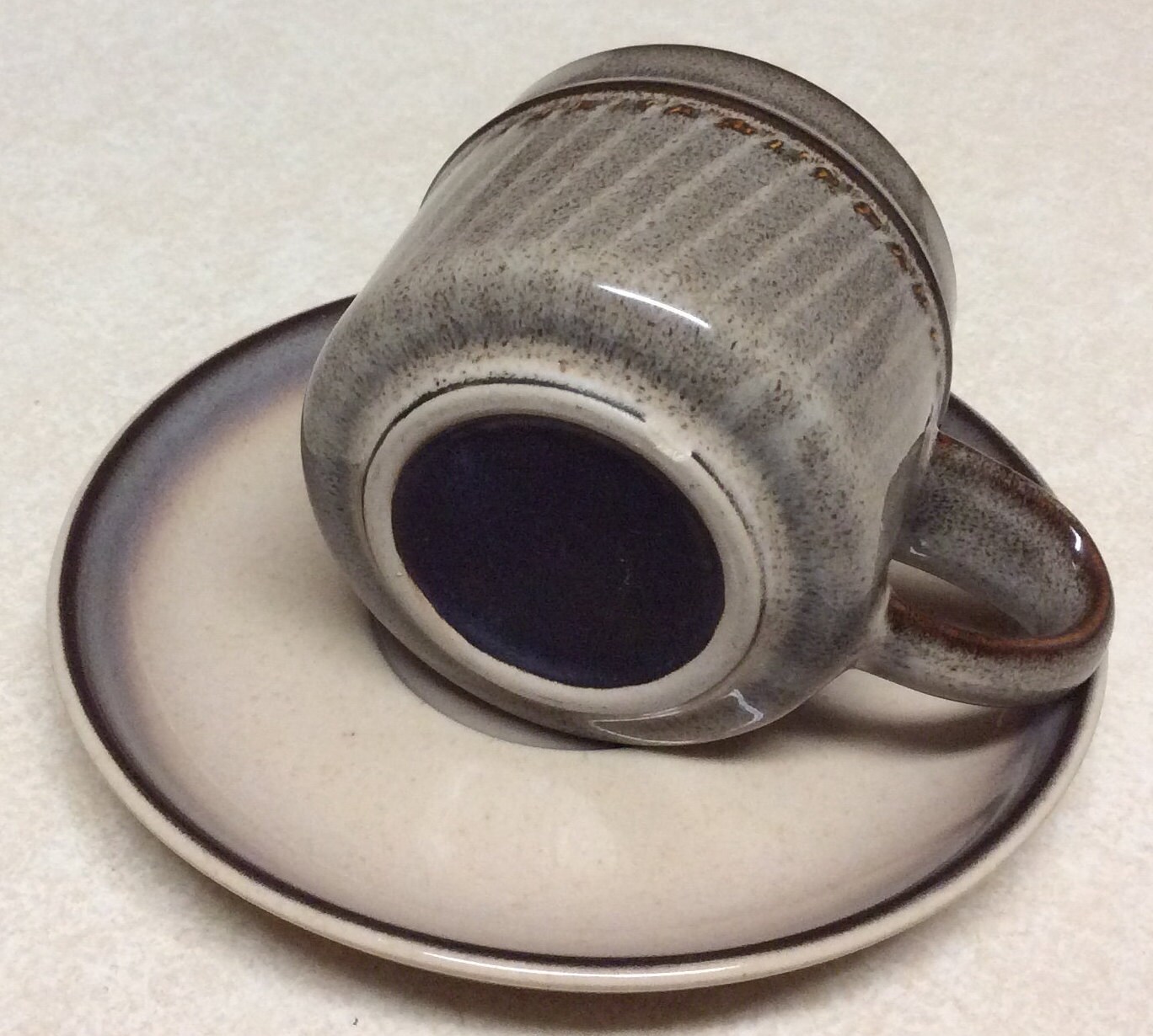Vintage Denby England Stoneware Sonnet Pattern Gray Brown Tea - Etsy