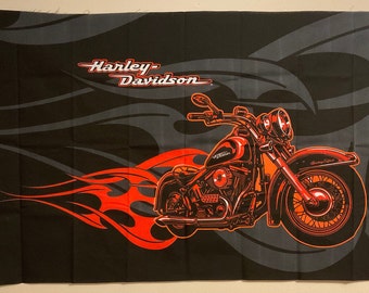 Harley Davidson Fabric - Etsy