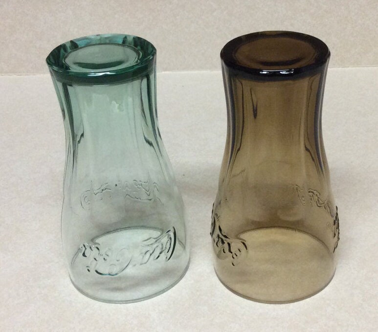 Vintage Coca Cola Teal & Smoke Glasses 14 Ounces - Etsy