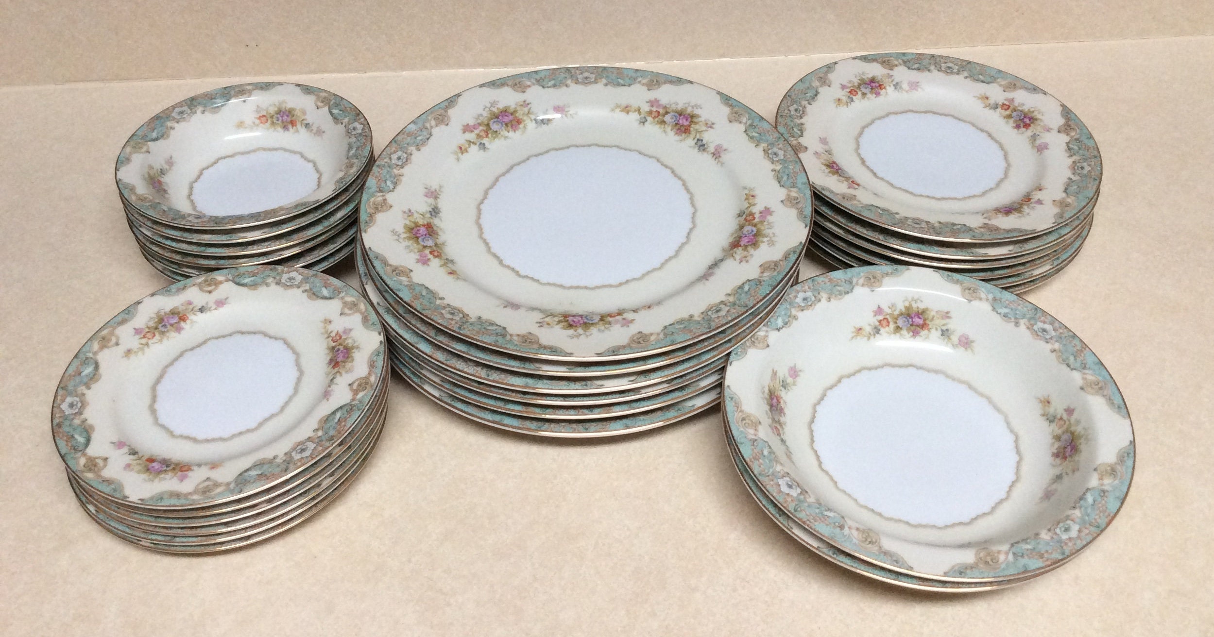 Vintage Jyoto China Japan Fairmont Pattern Ceramic Dinner Set Made in ...