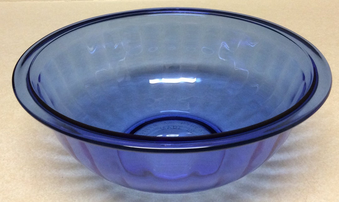 Pyrex #325 Blue Paneled Glass Serving/mixing Bowl 2.5 Quart - Etsy