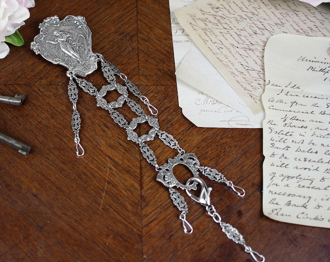 Pink Sewing Chatelaine Based on Historical Models/ Reproduction/ - Etsy