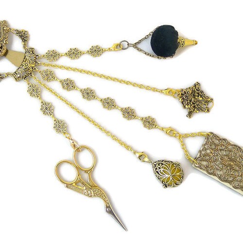 Pink Sewing Chatelaine Based on Historical Models/ - Etsy
