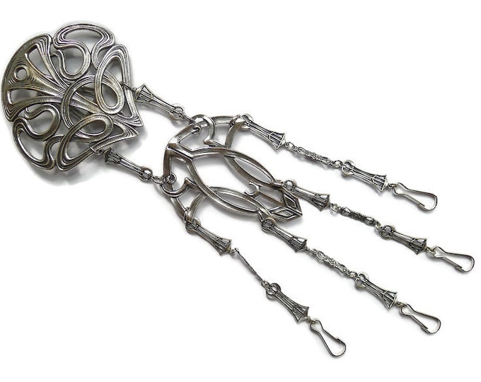 Art Nouveau Chatelaine Reproduction Silver - Etsy