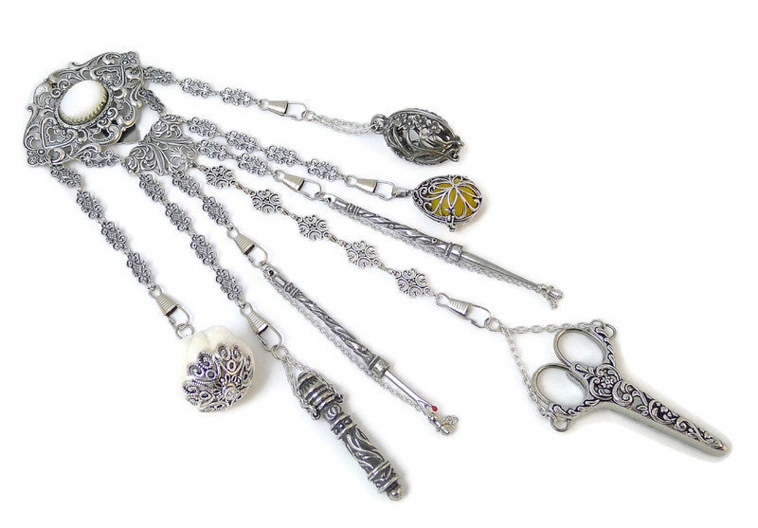 Sewing-chatelaine After Historical Models / Reproduction / Opalite ...