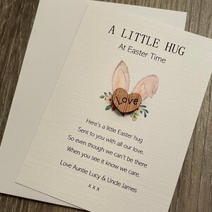 A Tiny Little Easter Pocket Hug With Personalised Poem Card, Isolation ...
