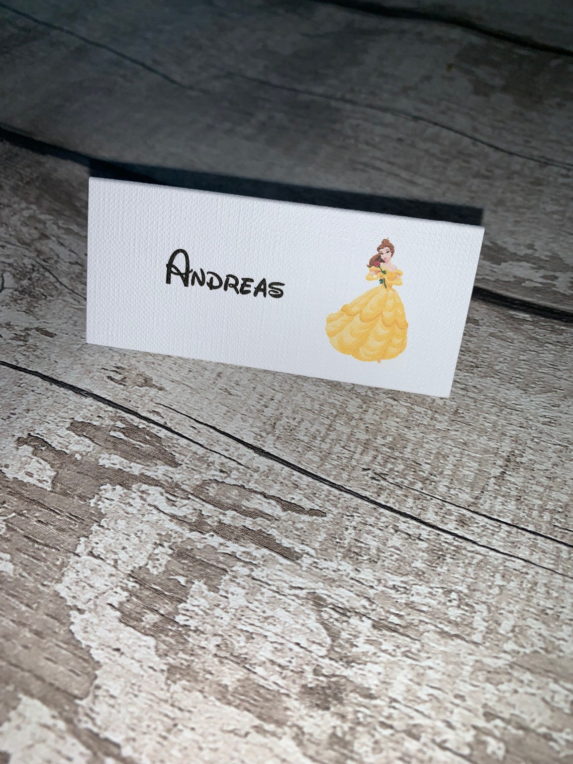 Coloured Disney Place Cards, Disney Wedding, Magical, Fairy Tale - Etsy
